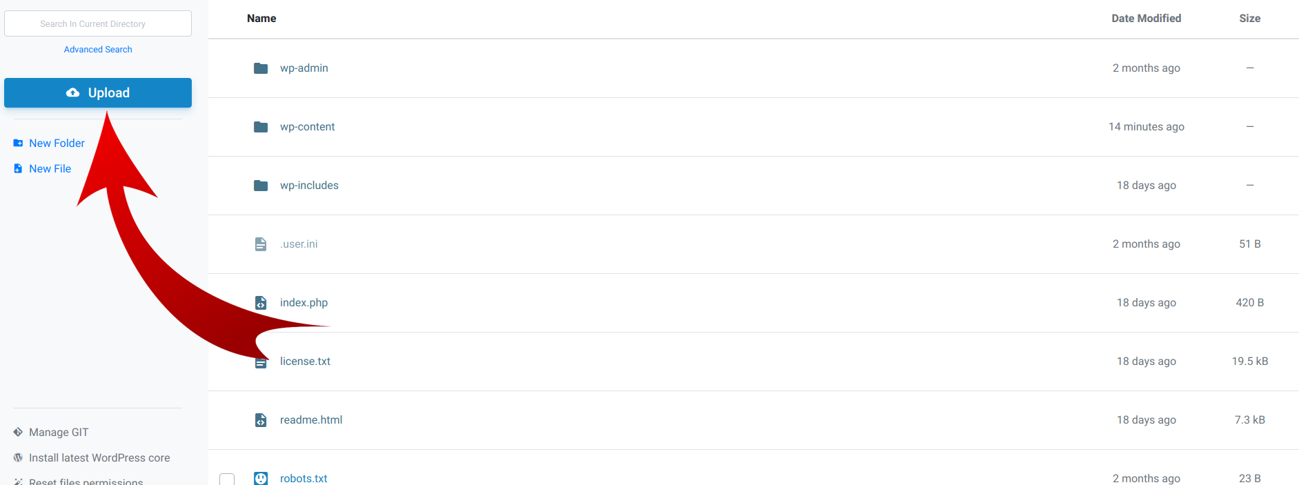 Deploy SQL file using phpMyAdmin & file manager - uPress Knowledgebase